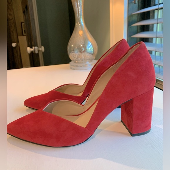 1. State | Shoes | State Fire Red Block Heels | Poshmark